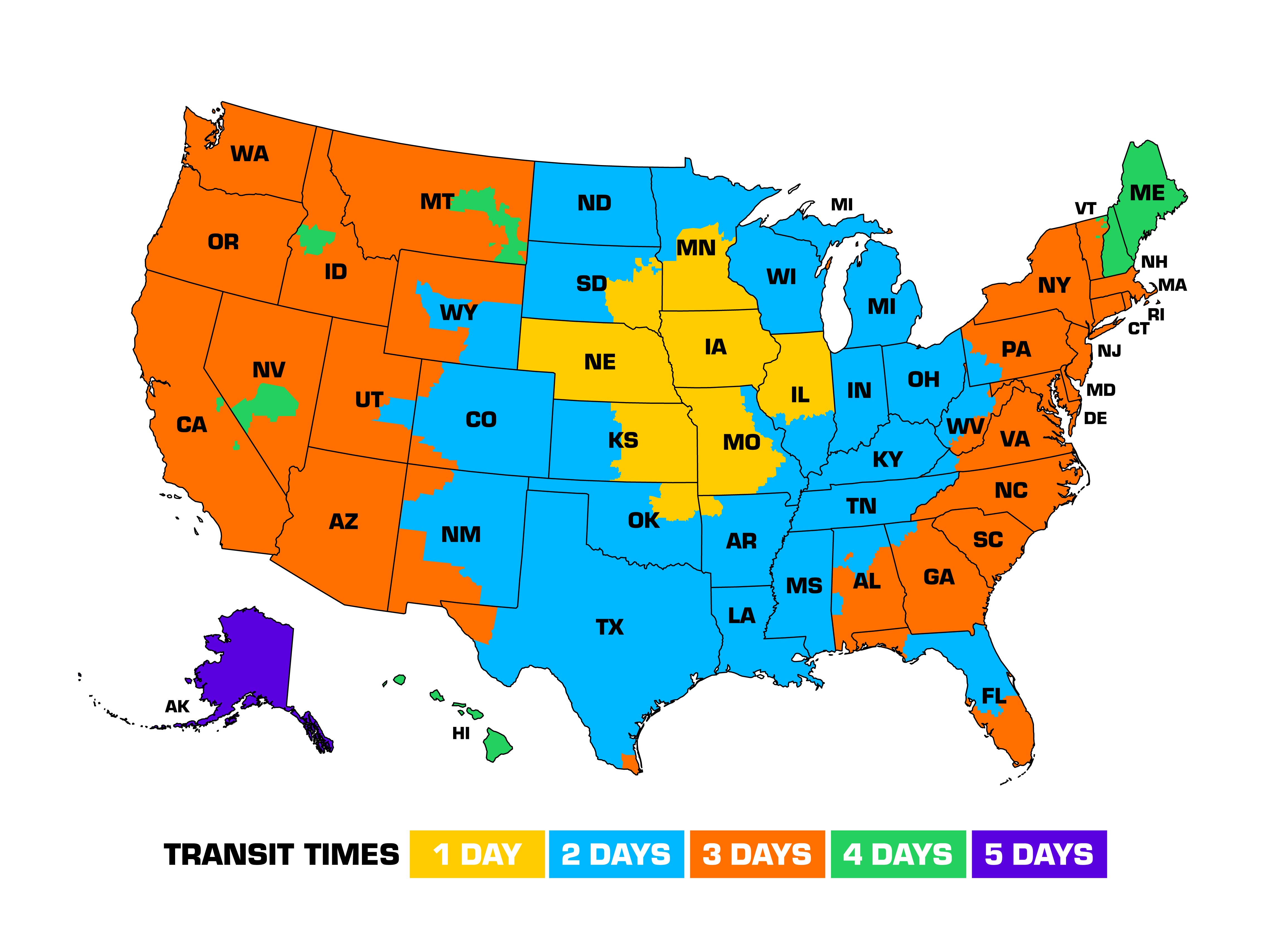 Ground Shipping Transit Times