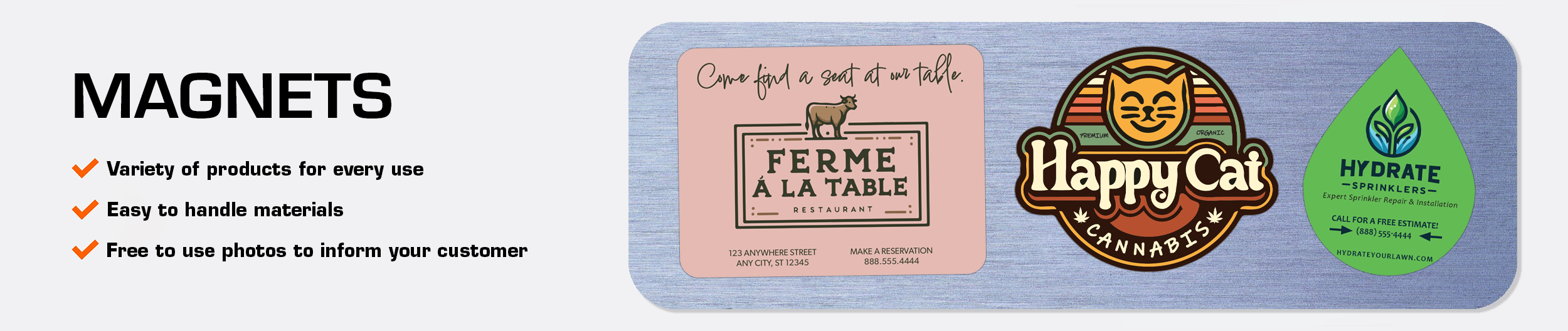 Magnetic Products, Bumper Stickers, Full Color, Gloss Laminate