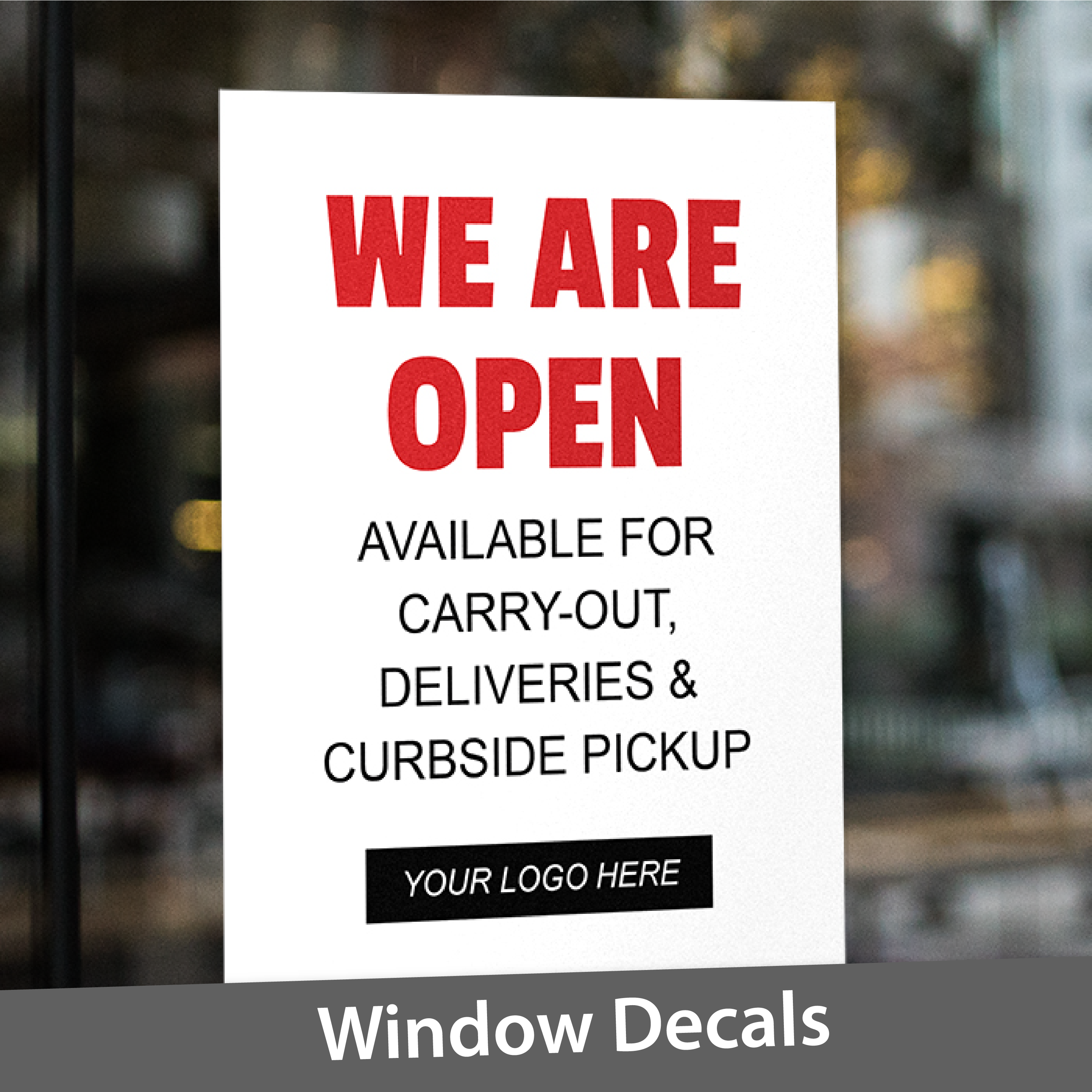 Open signs for businesses!