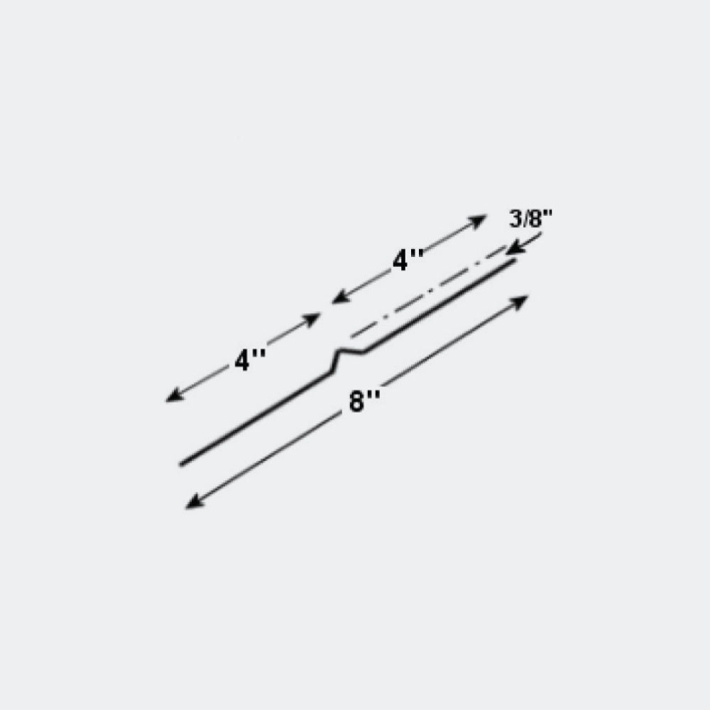 8" Rider Pins , Yard Signs, 9 gauge galvanized steel