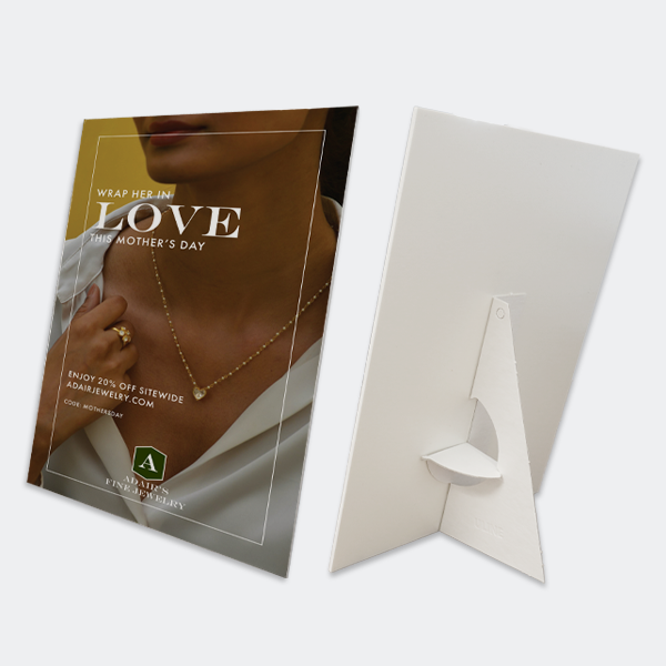 Counter Card with Easel Back | FireSprint.com | Trade-Only Printer